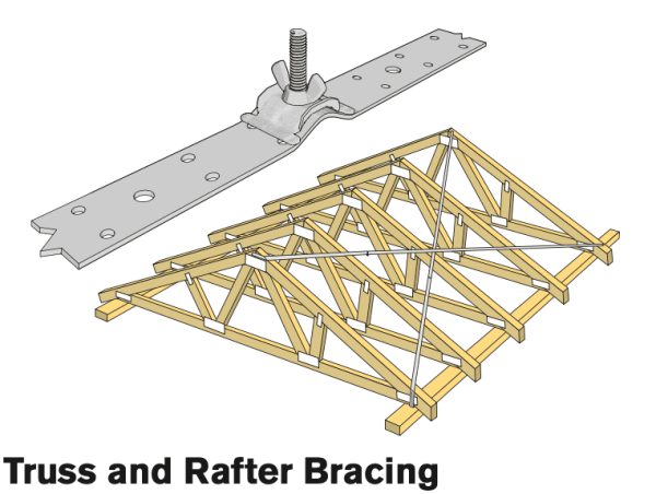 Pryda 30m Strap Brace and 5 Tensioners - SP Fastners - Fixings, Fasteners & Tools